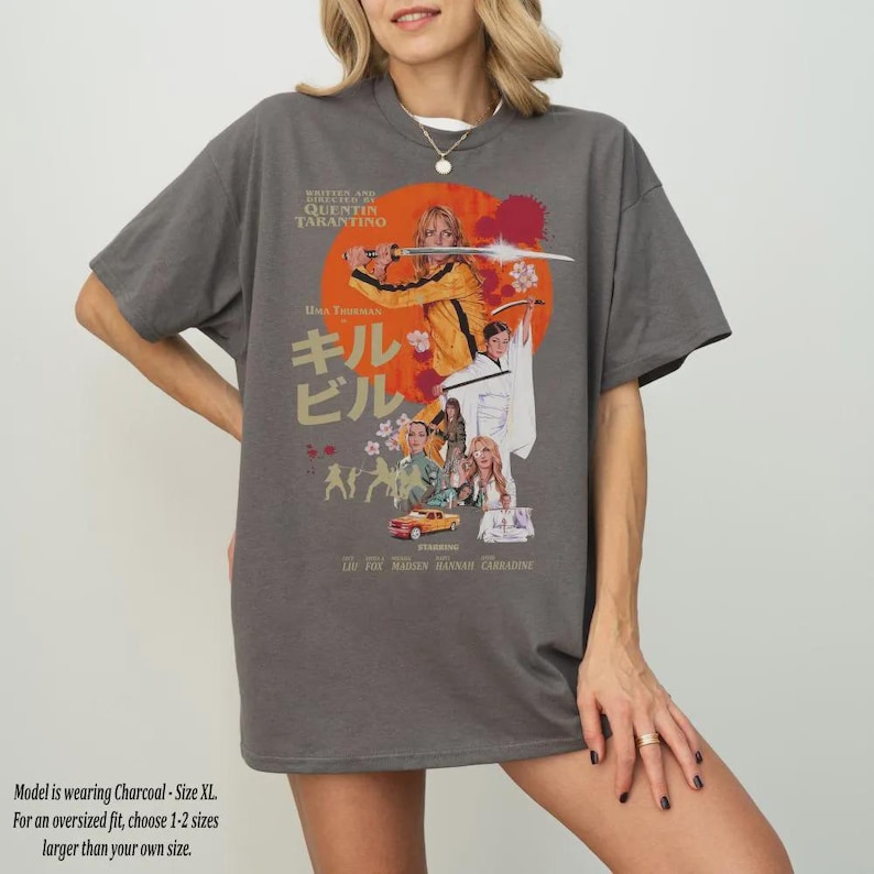 Kill Bill Shirt - Quentin Tarantino Tshirt,uma Thurman,retro Movie ...