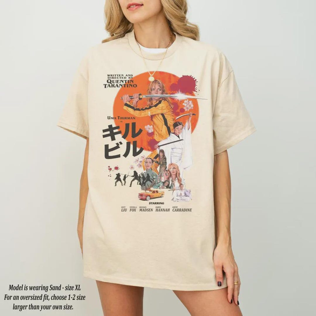 Kill Bill Shirt - Quentin Tarantino Tshirt,uma Thurman,retro Movie ...