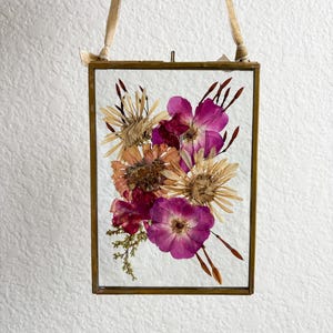 Pressed Flower Frame 5x7: Vintage Float Hanging Wildflower Wall Decor ...