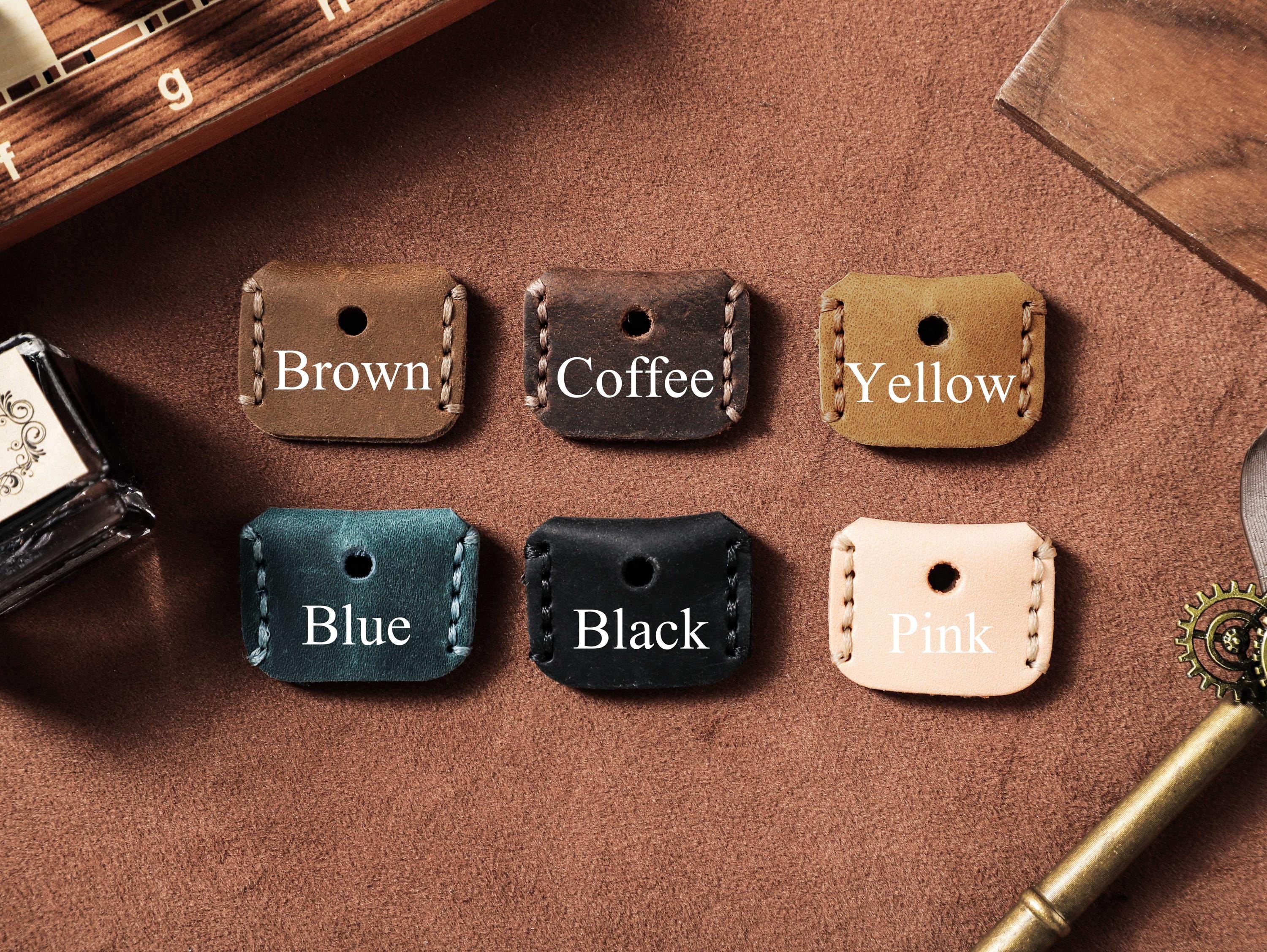 Personalized Leather Key Topper, Key Cap Cover, Leather Key Accessories ...