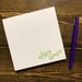 Square Personalized Notepad With Contemporary Script in the - Etsy