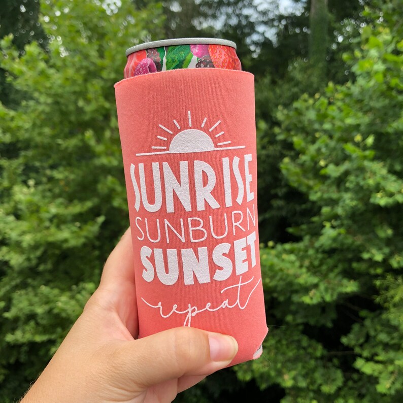 Summer Slim Can Coolers for the Beach and Lake | Etsy