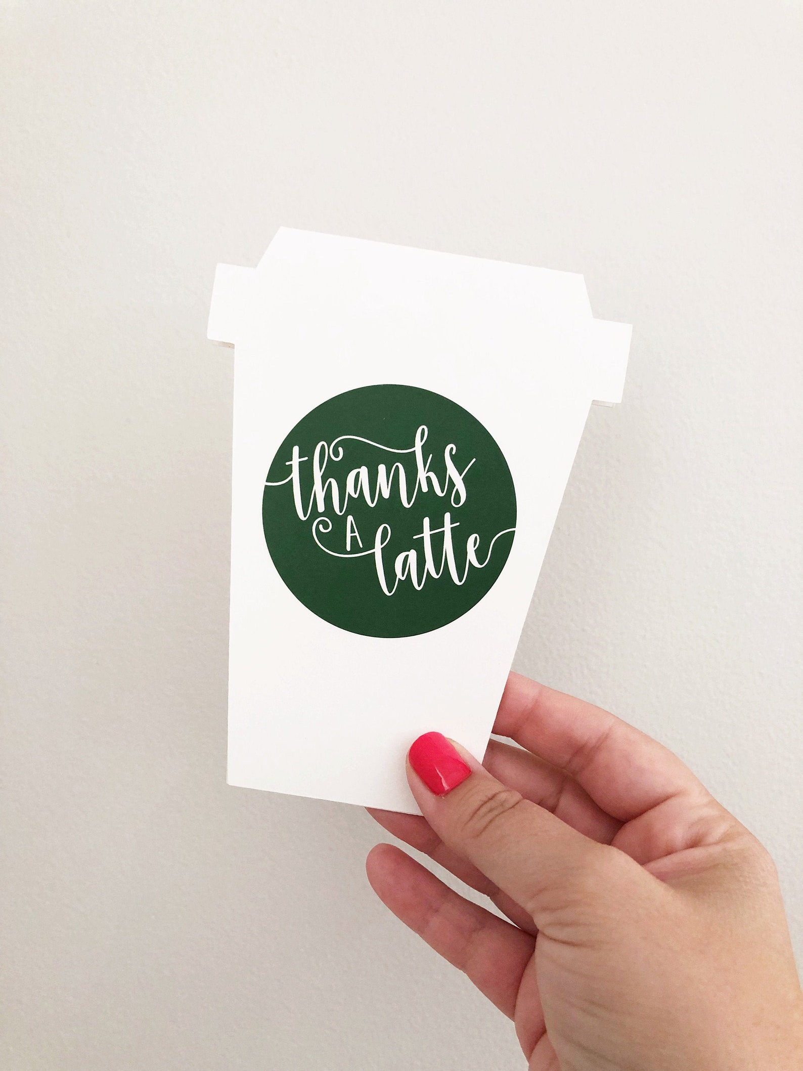 Thanks A Latte Gift Card Holder for Teacher Gifts | Etsy