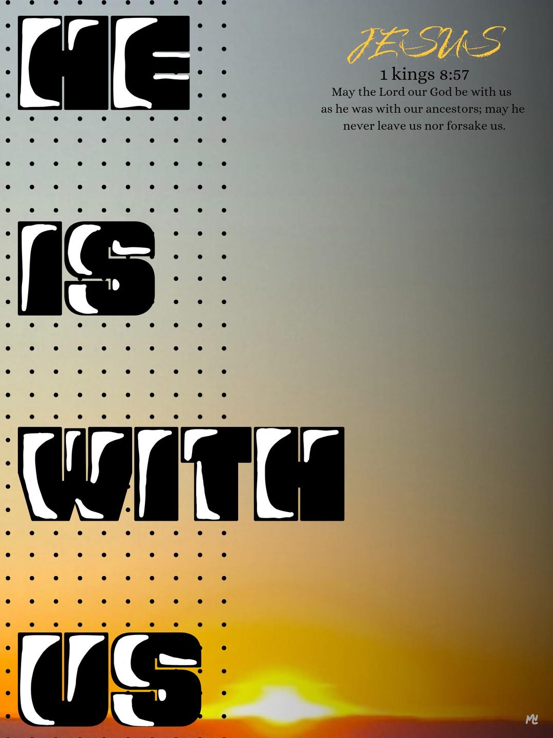 He is With Us (POSTER) - Etsy