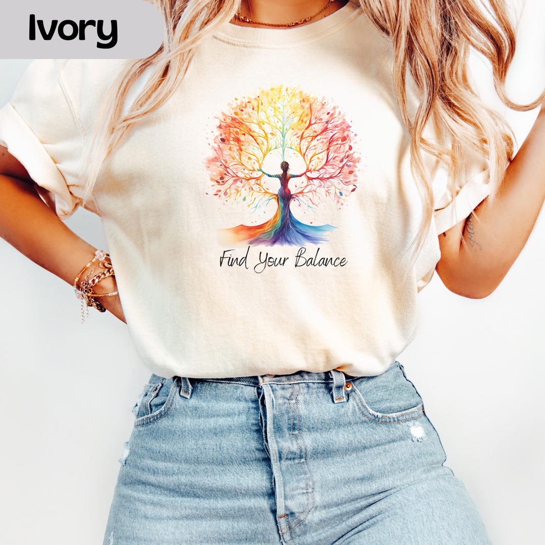 Find Your Balance T-shirt Inspirational Yoga Shirt Spiritual ...