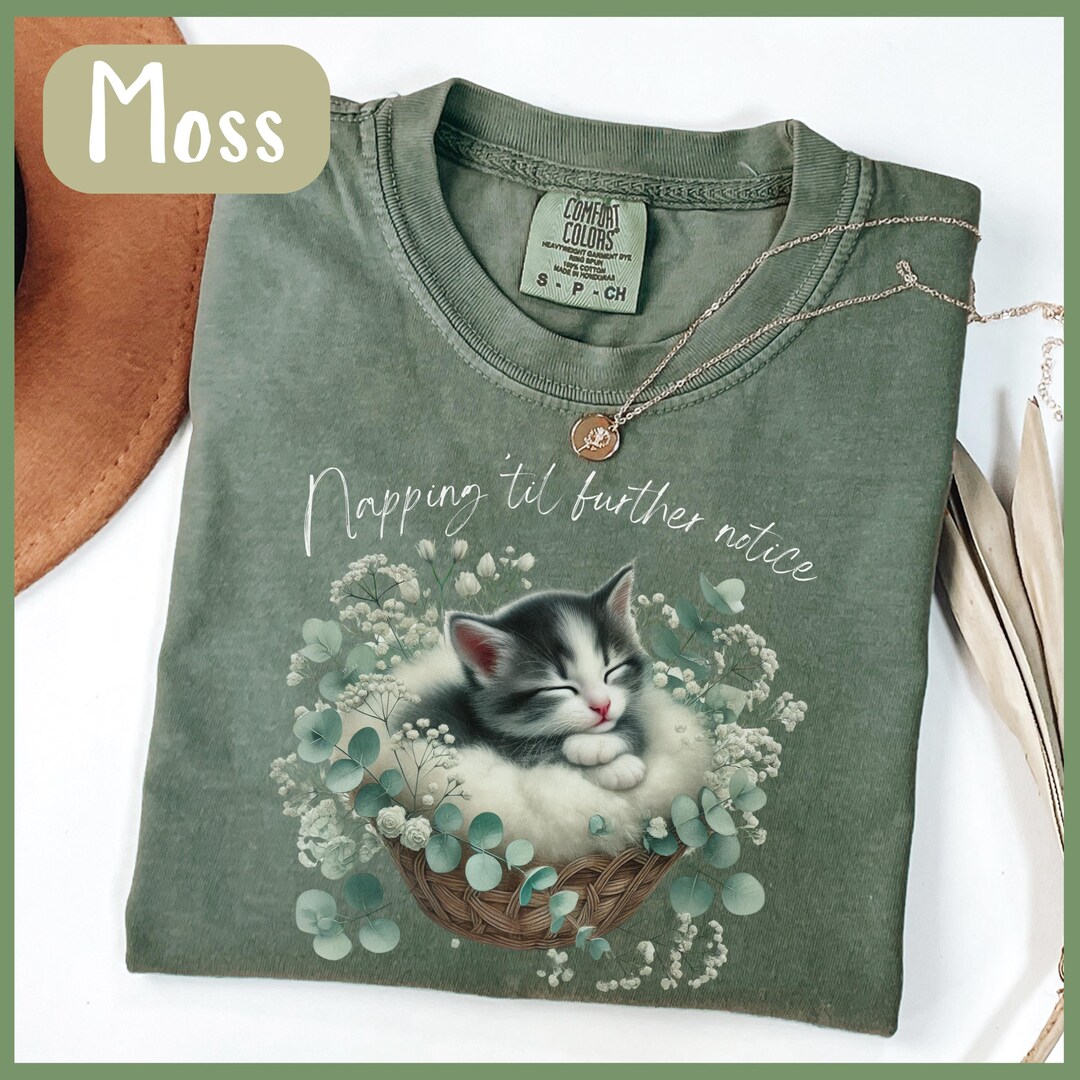 Floral Napping 'til Further Notice Cute Tshirt Animal Nap Shirt Relaxed ...
