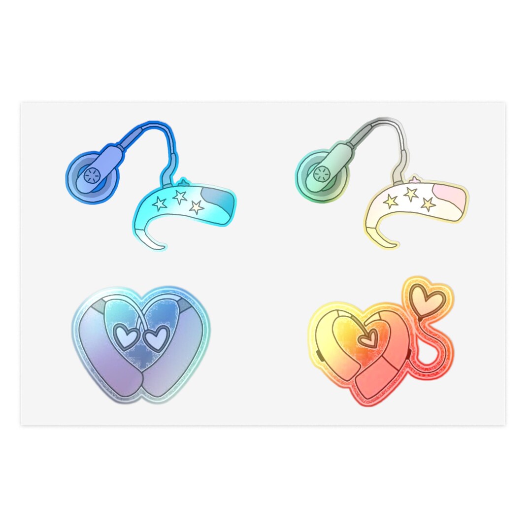 Cochlear Implant Stickers|deaf Awareness|audiology|hearing Loss Sticker ...