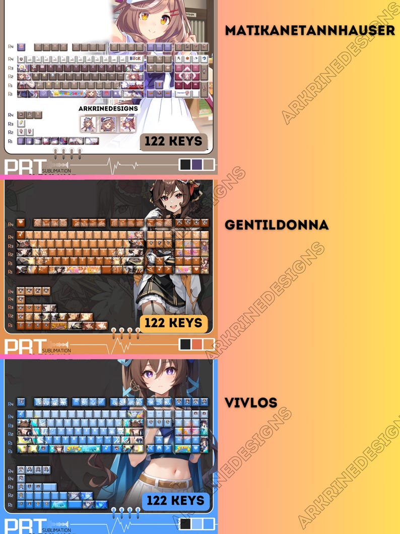 Umamusume Keycap | Uma Musume Keycaps - Customized PBT Keycaps ...