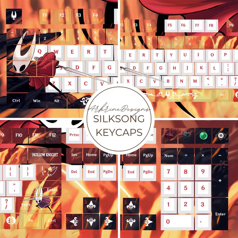 Hollow knight keycaps | Silksong Keycaps - Etsy.de