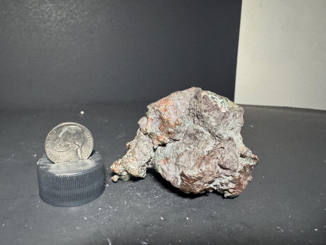 Michigan Native Copper Float Specimen With Natural Patina and Quartz ...