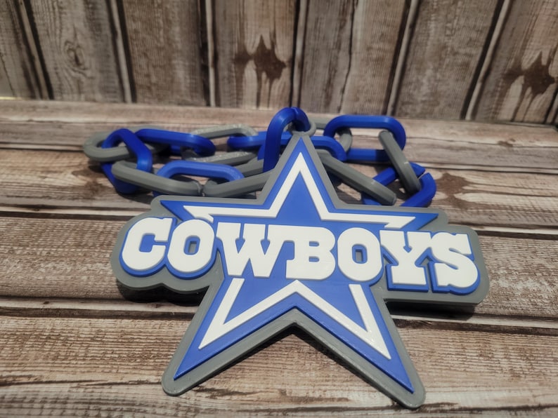 Custom 3D Printed Football Fan Chain: Personalized Team Logos - Etsy