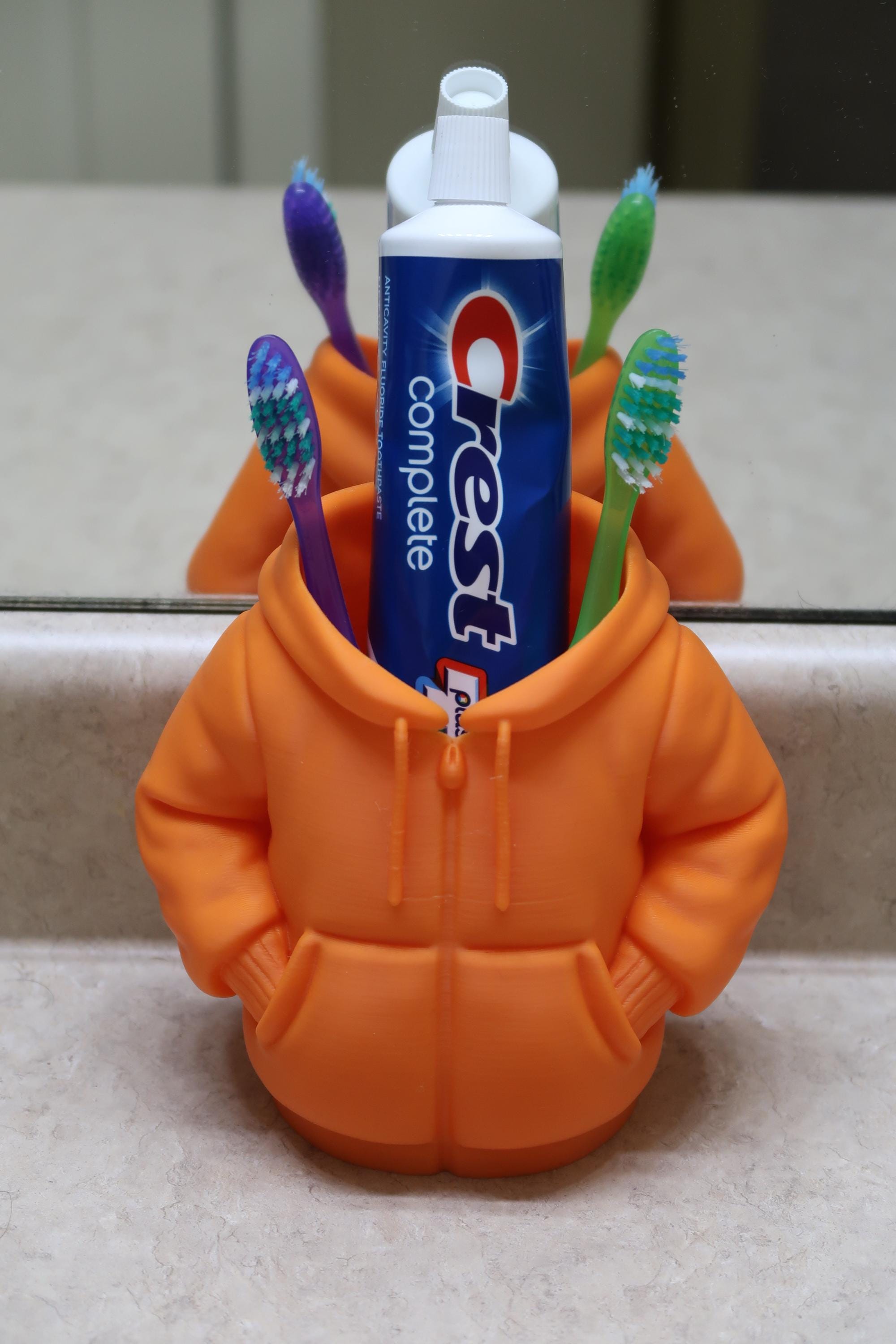 3D Printed Puffer Jacket Organizer - Cute Desk & Bathroom Holder | Puff ...