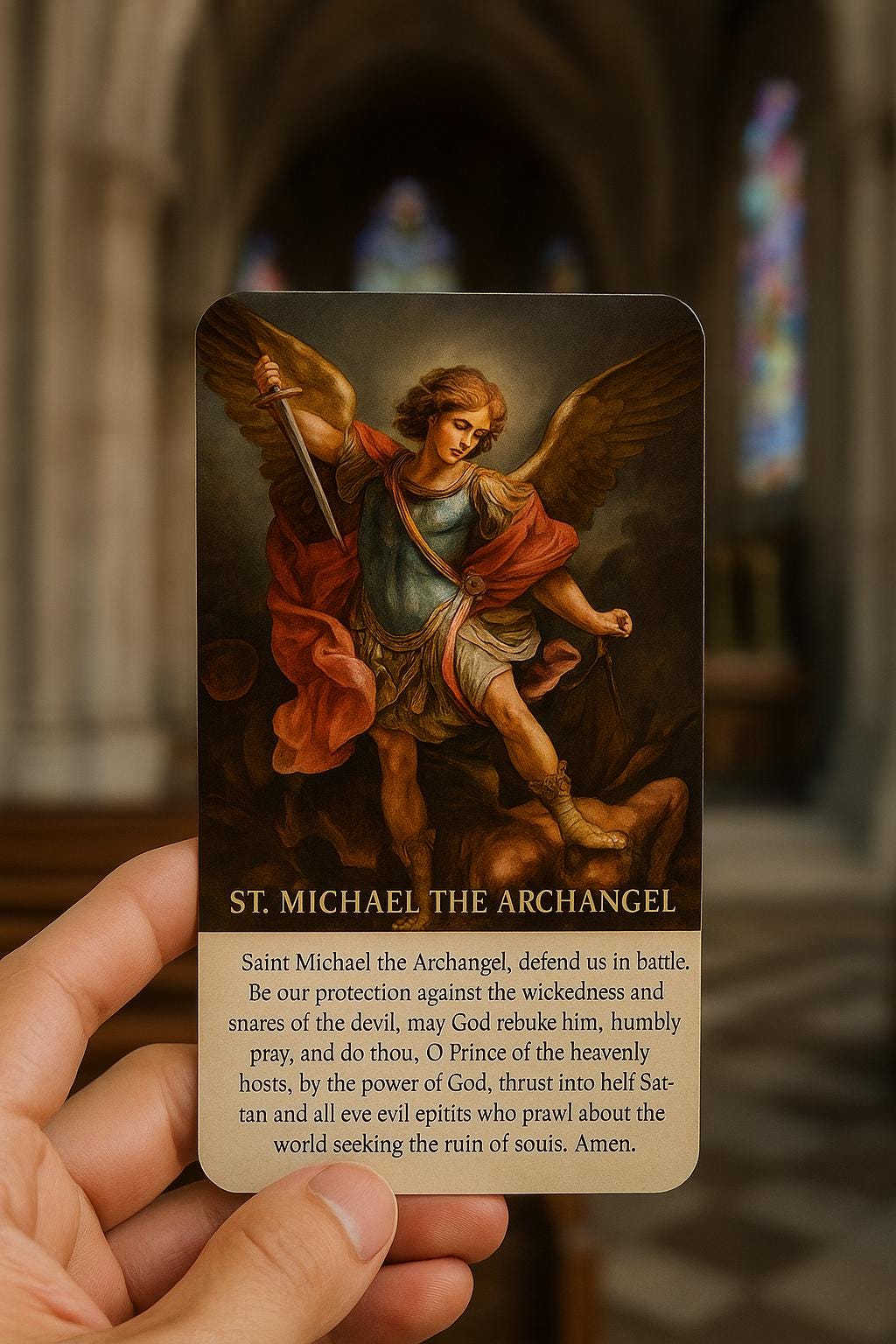 St. Michael the Archangel Prayer Card | Catholic Printable | 2-sided ...