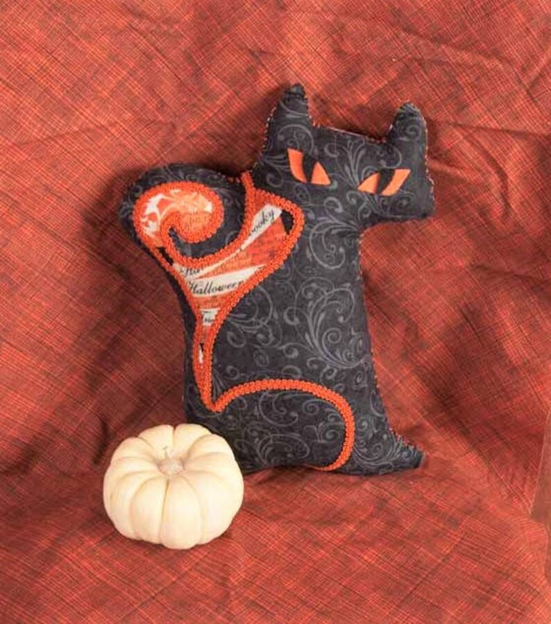 Fraidy Cat Halloween Plush in Wicked Pumpkins | Etsy