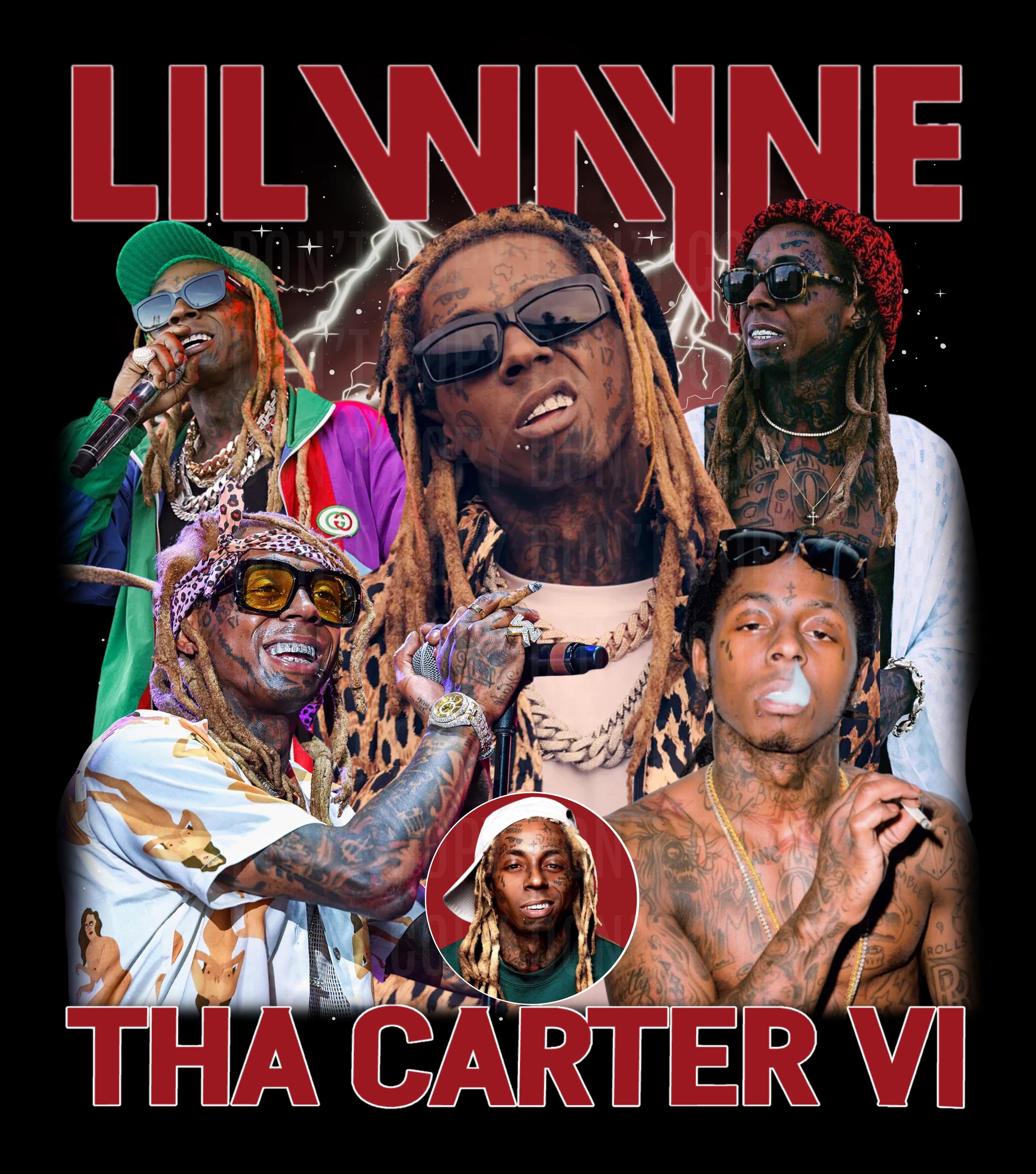 Lil Wayne T-shirt Design PNG, Lil Wayne Tha Carter Tour Digital File ...