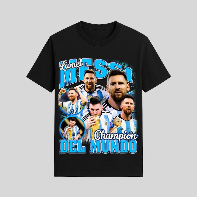 MESSI T Shirt Design. PNG Digital 4500x5100 Px. LIONEL Football, Retro ...
