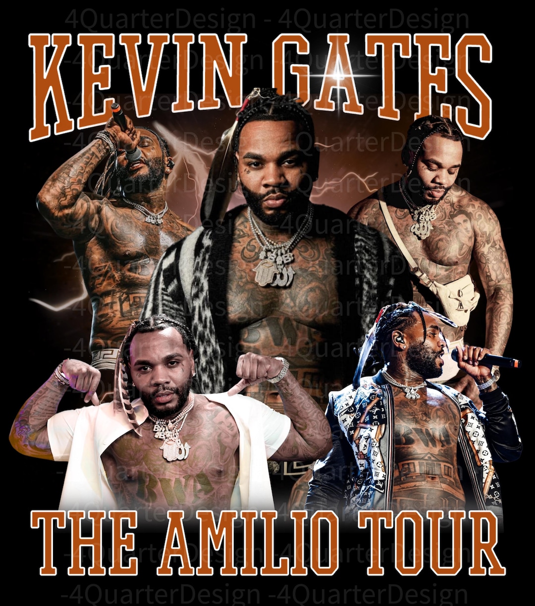 Kevin Gates the Amilio Tour Tshirt PNG Design, Rap, Rapper, Hip-hop ...