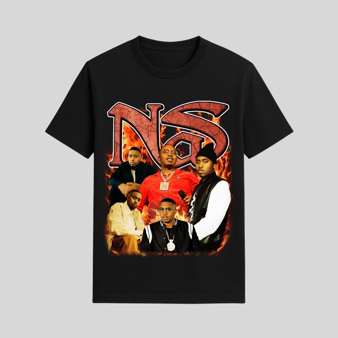 Nas PNG Design | Retro Vintage Hip-hop Tee Art | Front Design Only ...