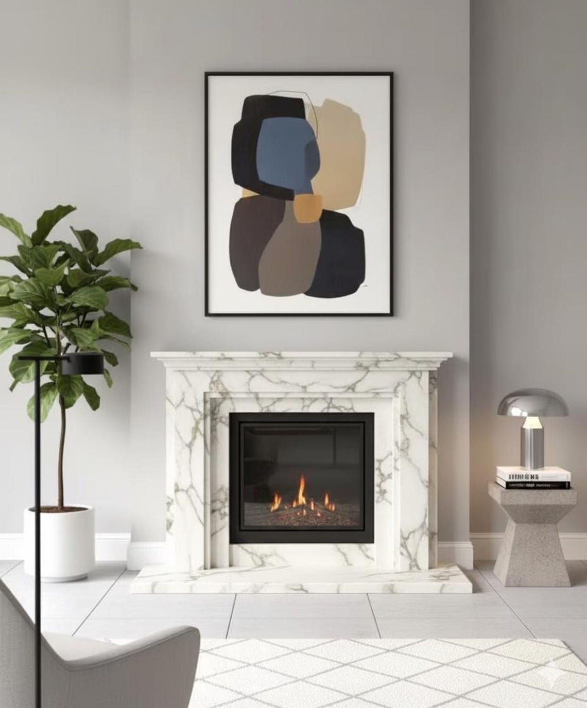 Luxury Italian Marble Fire Surround | Hand-carved Modern Classic ...