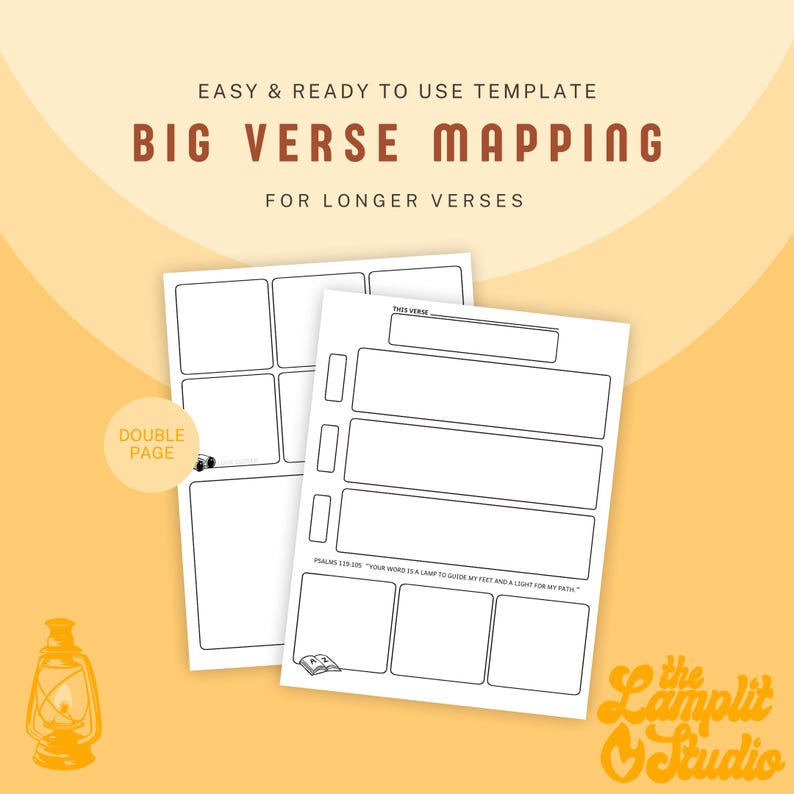Bible Verse Mapping Template | Scripture Study (PDF Download) - Etsy
