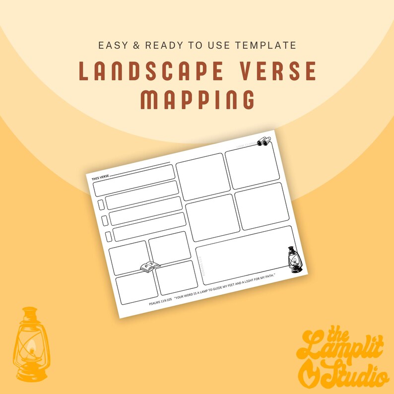 Bible Verse Mapping Template | Scripture Study (PDF Download) - Etsy