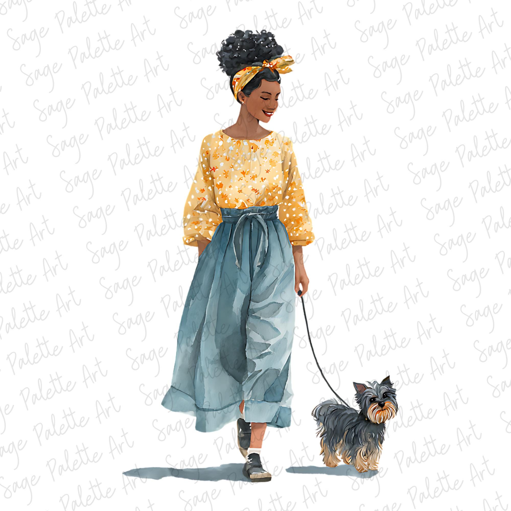 Black Woman Clipart Bundle: Watercolor Pngs for DIY Designs | Digital ...