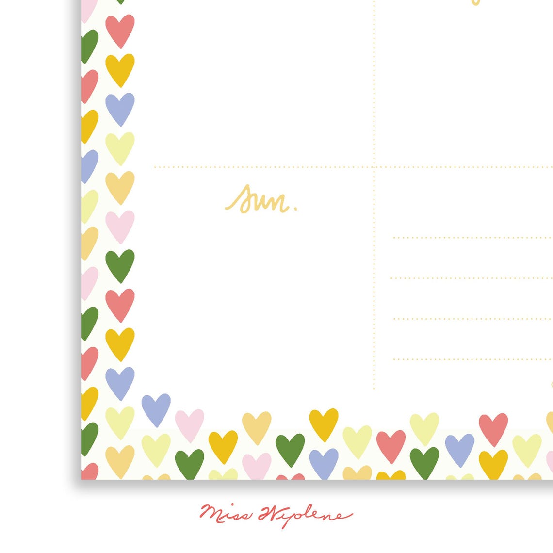 Katherine Heart Weekly Planner Notepad: 8.5x11 To-do List - Etsy