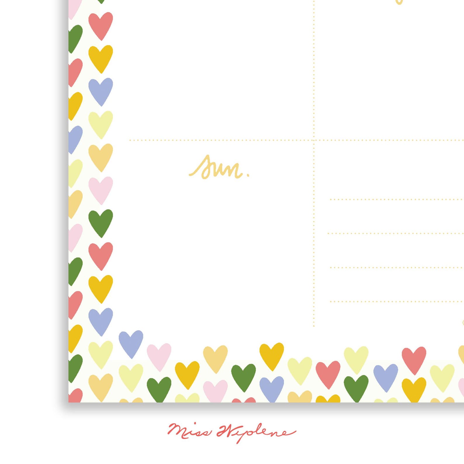 Katherine Heart Weekly Planner Notepad: 8.5x11 To-do List - Etsy