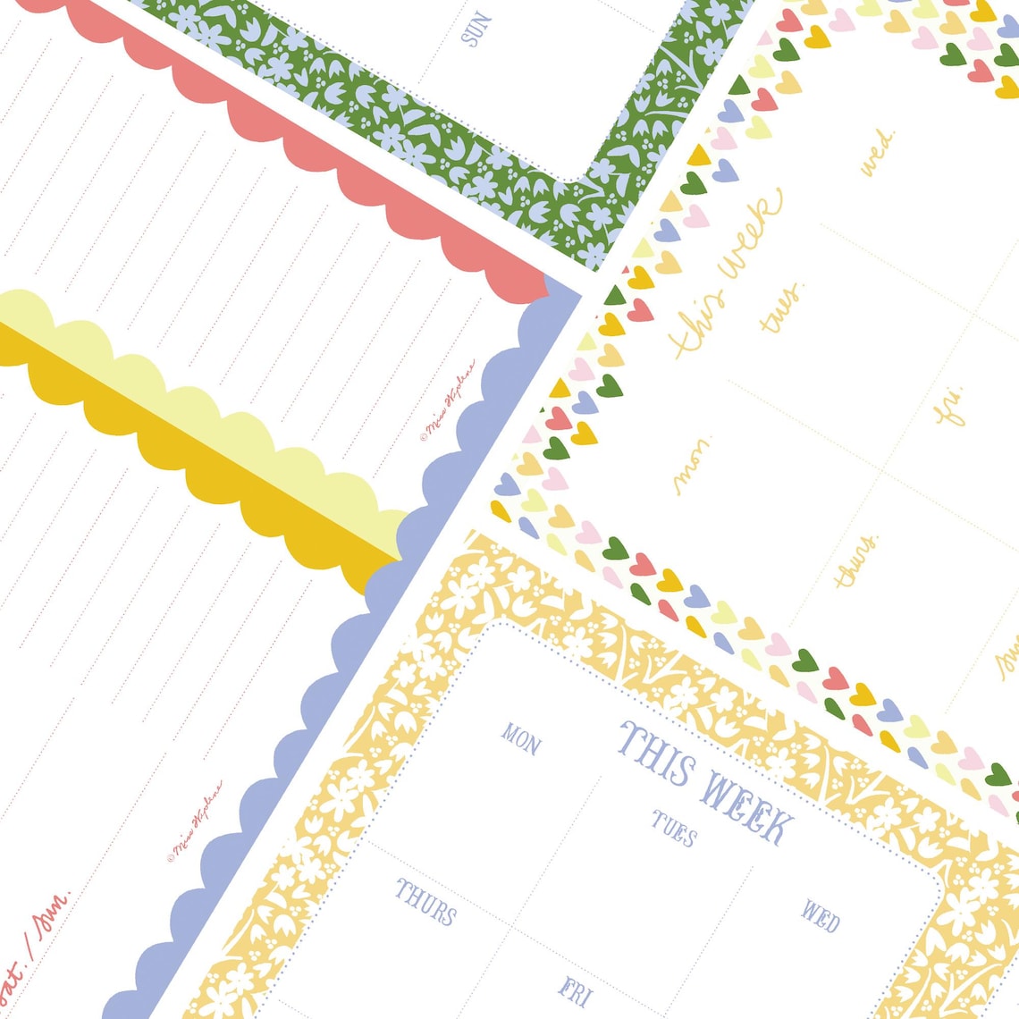 Katherine Heart Weekly Planner Notepad: 8.5x11 To-do List - Etsy