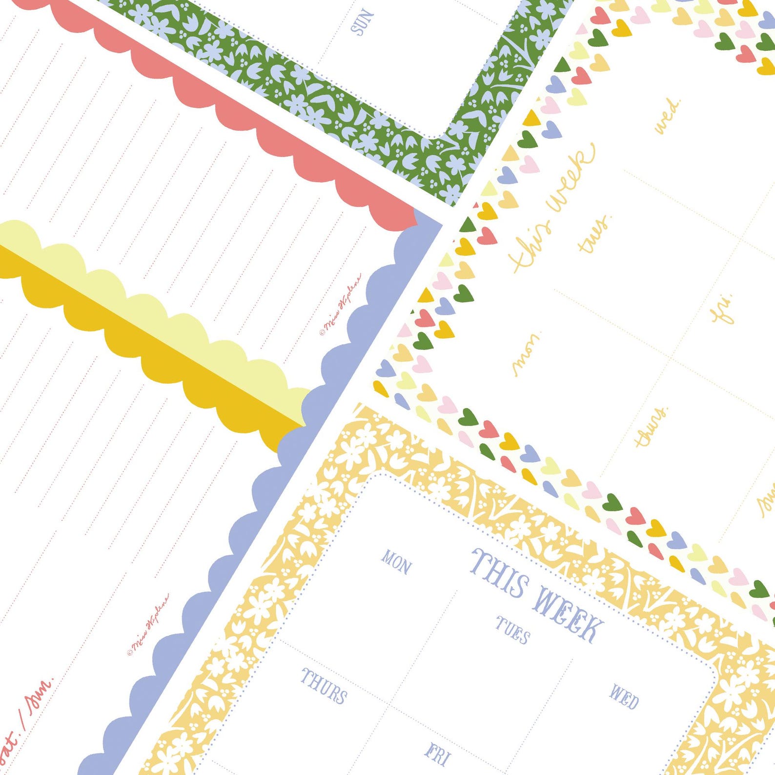 Katherine Heart Weekly Planner Notepad: 8.5x11 To-do List - Etsy