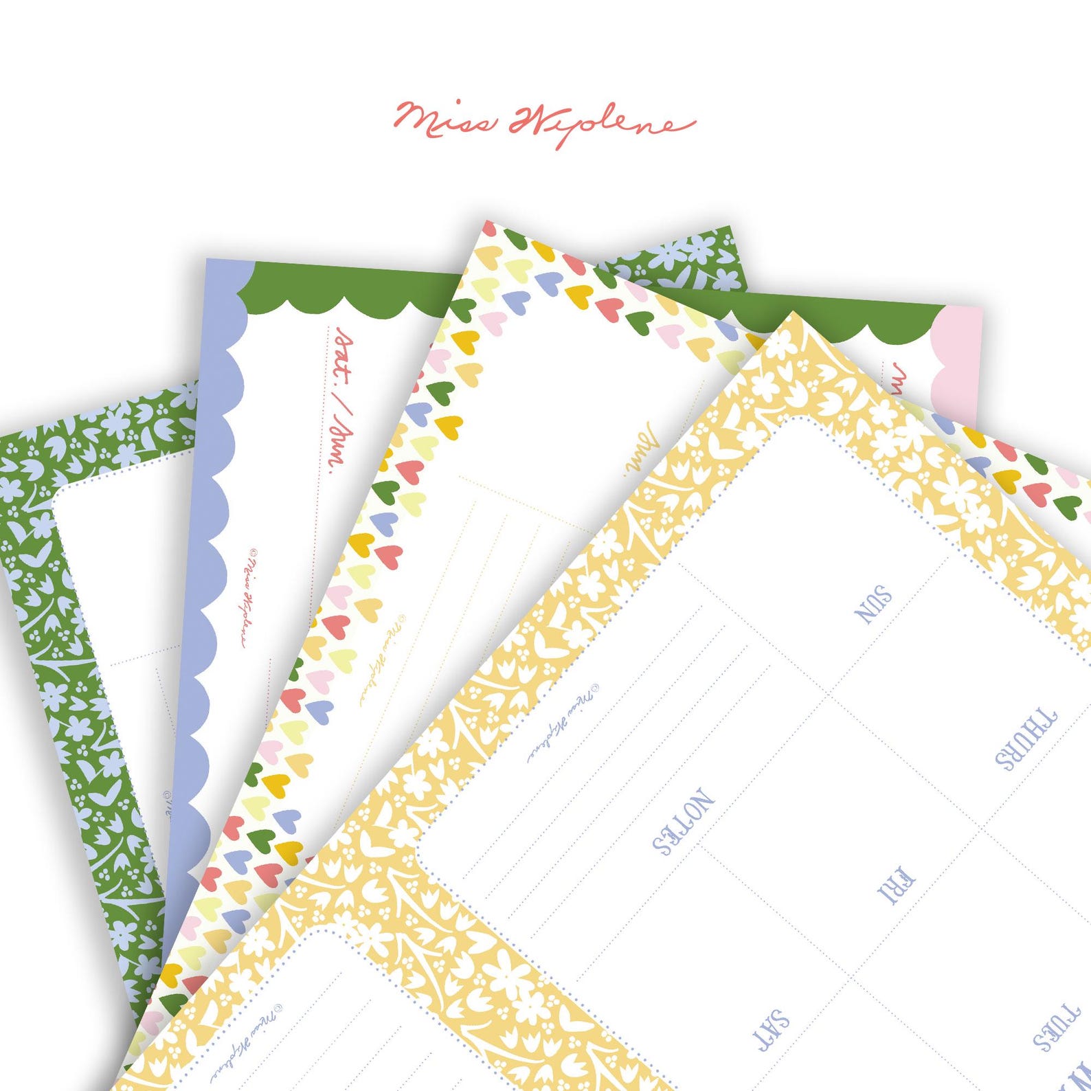 Katherine Heart Weekly Planner Notepad: 8.5x11 To-do List - Etsy