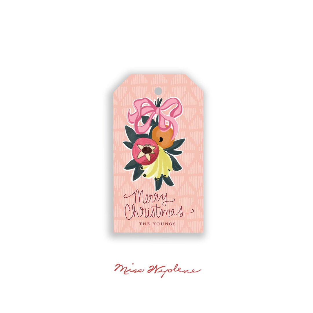 Personalized Christmas Gift Tags Custom Christmas Gift Tag Holiday Gift ...