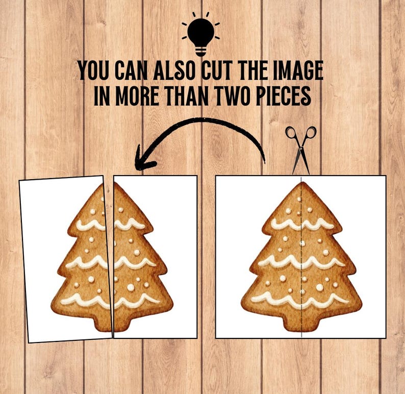 Gingerbread Matching Game, Christmas Toddler Activity (PDF) - Etsy