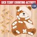 Sick Teddy Counting Game: Numbers 1-10, Preschool Printable (PDF & JPG ...