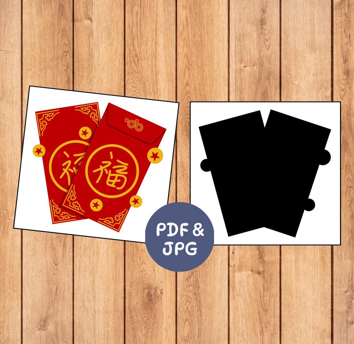 Chinese New Year Shadow Matching Game, Montessori Puzzle (PDF) - Etsy