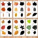 Fall Leaves Shadow Matching Game: Montessori Leaf Puzzle (PDF & JPG) - Etsy
