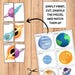 Space Matching Game: Solar System Montessori Flashcards (PDF & JPG) - Etsy