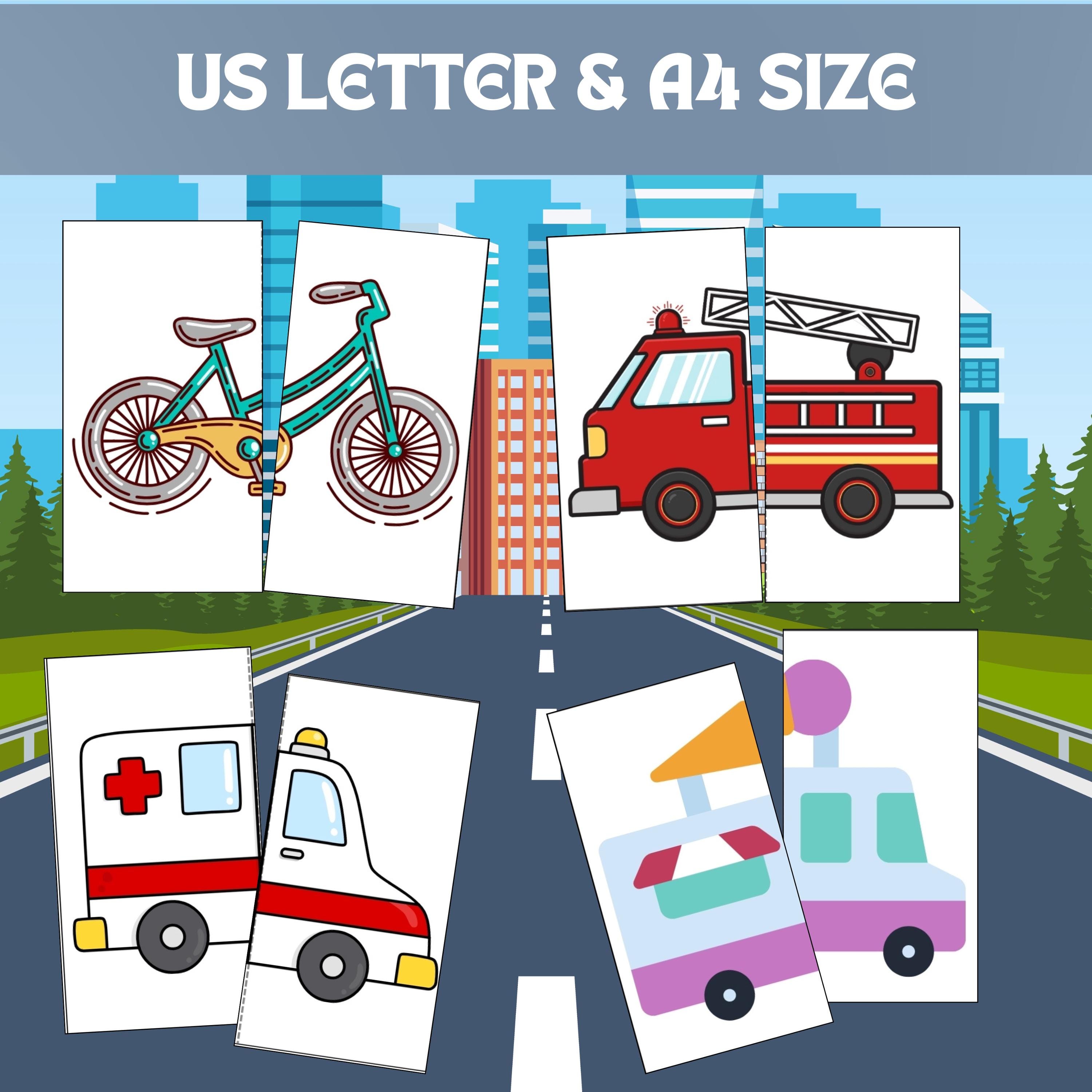 Vehicle Matching Game, Vehicle Puzzle Game, Kids Learning Game, Toddler ...