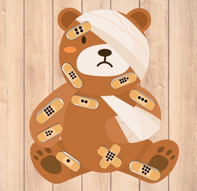 Sick Teddy Counting Game: Numbers 1-10, Preschool Printable (PDF & JPG ...