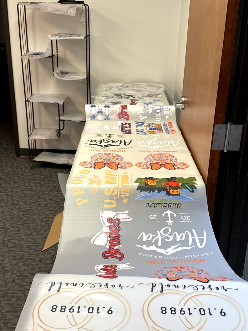 Alaska Cursive Wildlife DTF Transfers Ready to Press, Artistic Nature ...