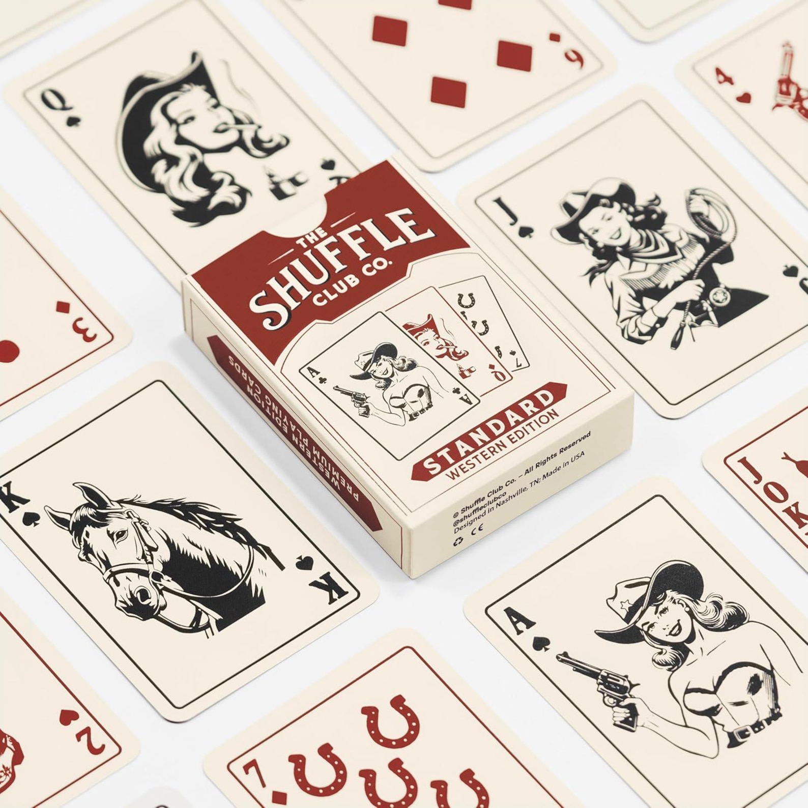 Western Cowboy Playing Cards – Rustic Linen Finish Poker Deck - Etsy