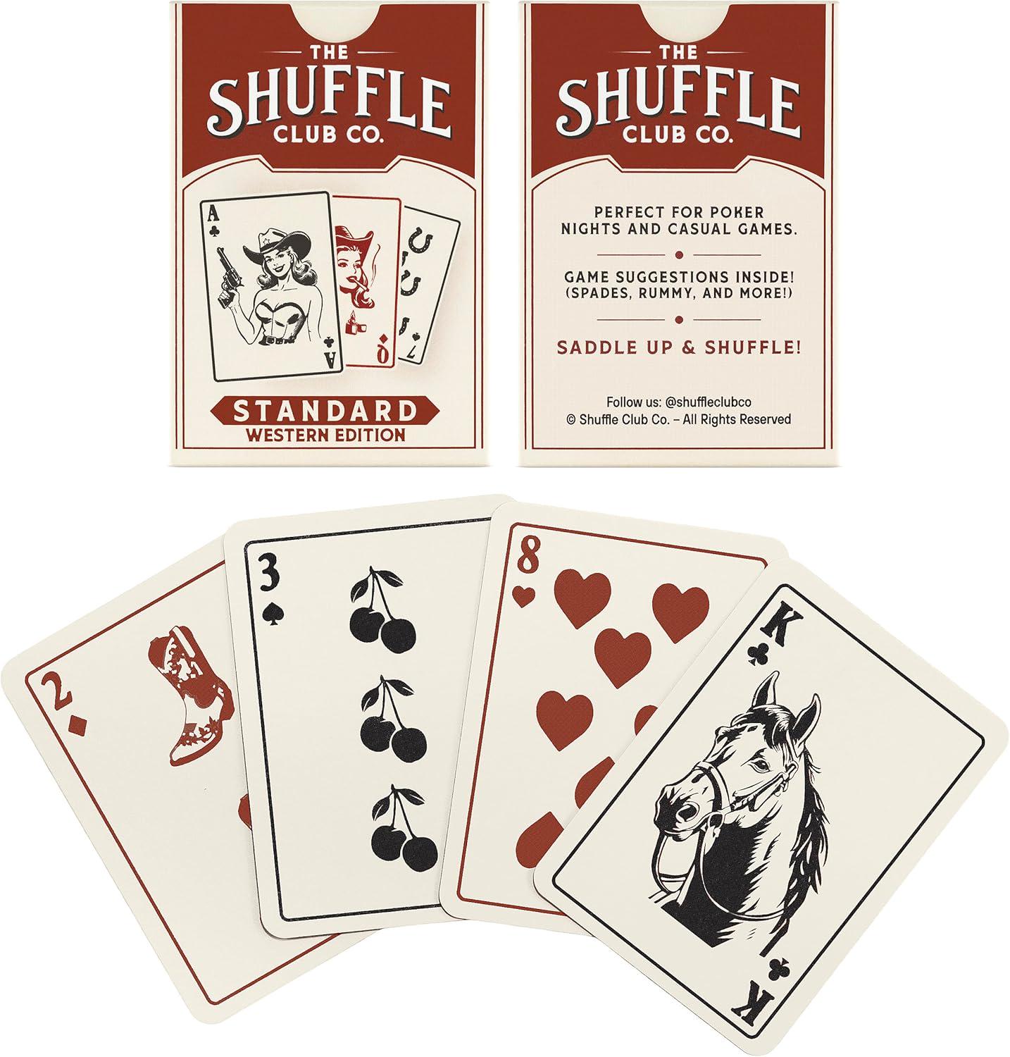 Western Cowboy Playing Cards – Rustic Linen Finish Poker Deck - Etsy
