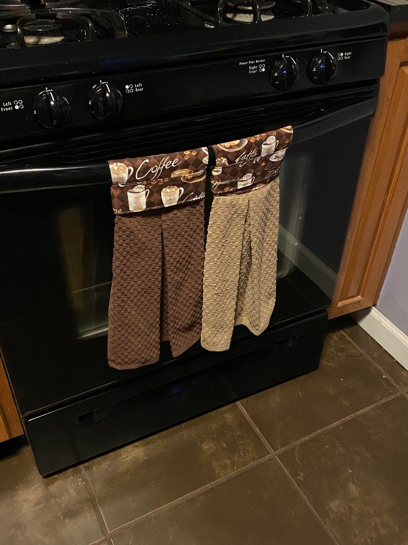 Hanging Kitchen Dish Towel, Tea Towel for Oven Store Door Handle ...