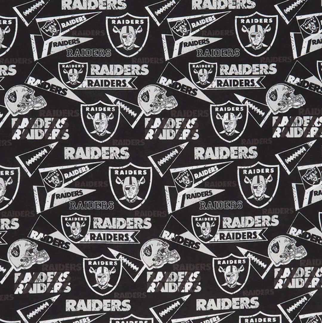 Raiders Licensed Fabric NFL Licensed Fabric Retro Sports Fabric in ...