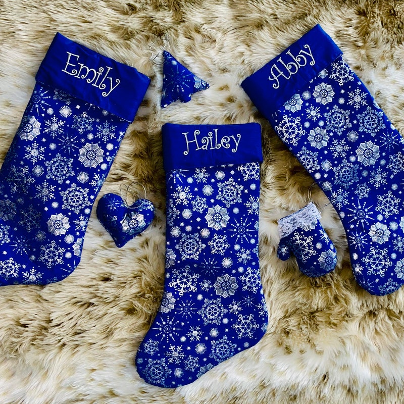 Blue Stocking - Etsy