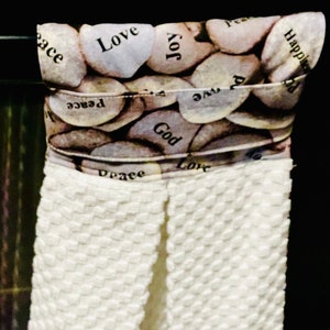 Spiritual Theme Oven Door Towel | Stove Door Towel | Fabric Dish Towel ...