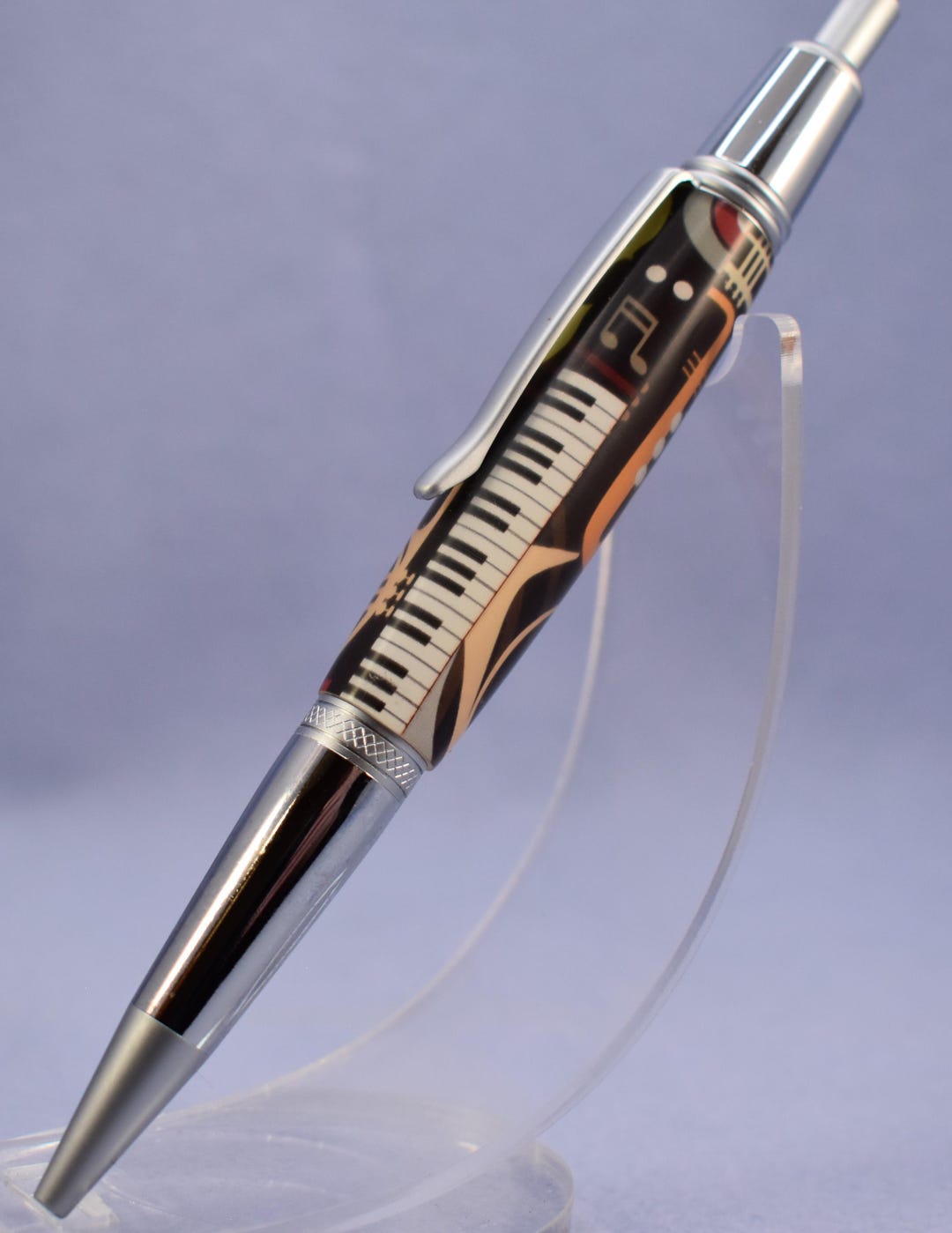 Acrylic Sierra Pen With a Music Theme and Two-tone Chrome Plated ...