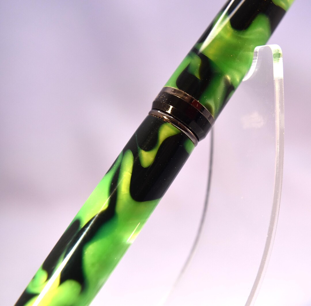 A Stark and Unique toxic Sludge Cigar Pen With Gun Metal Accents - Etsy