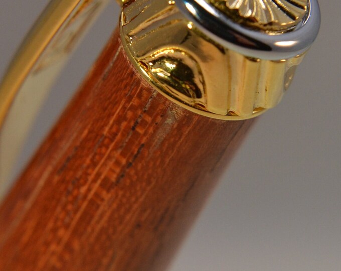 Rosewood Pen With Sculptured Gold and Chrome Plated Accents - Etsy