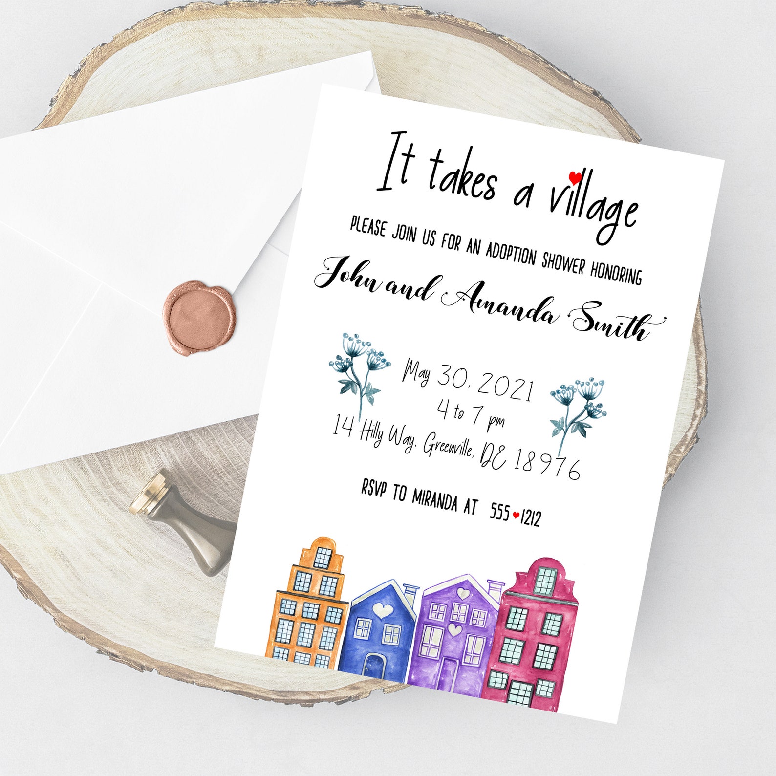 Adoption Shower Party Invitation PRINTABLE Adoption | Etsy